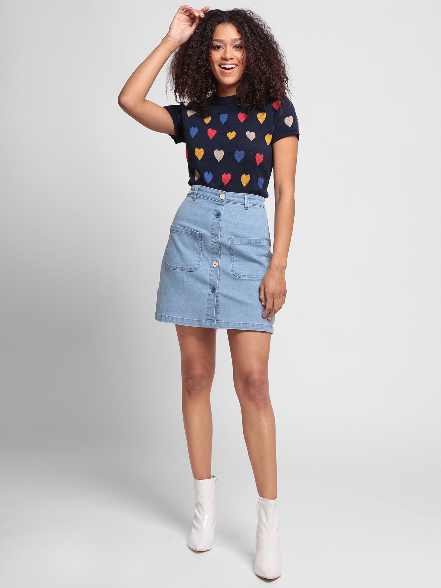 Annie Denim Skirt – Lindy Bop