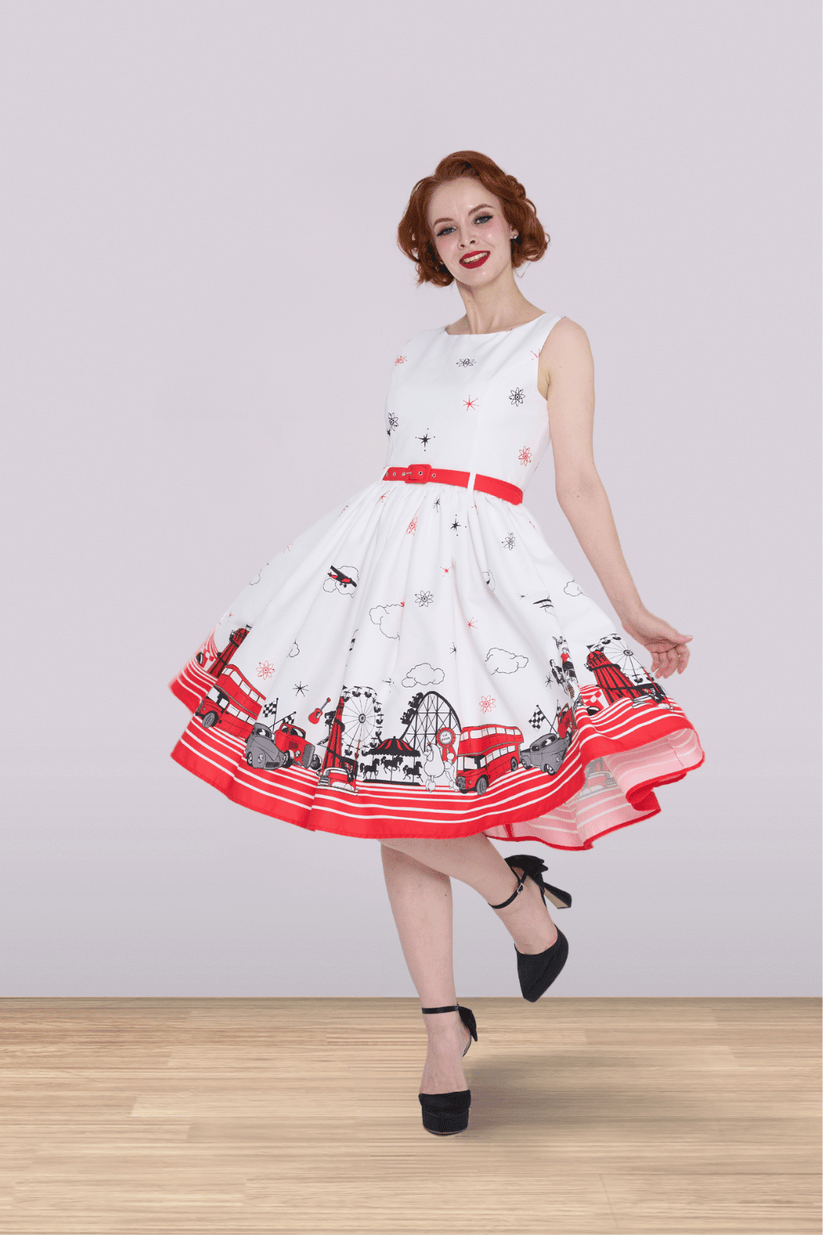 Audrey Atomic Dress – Lindy Bop