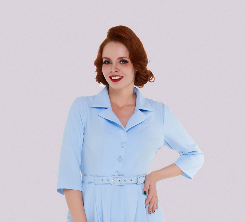 Julia Softie Blouse Light Blue – Lindy Bop